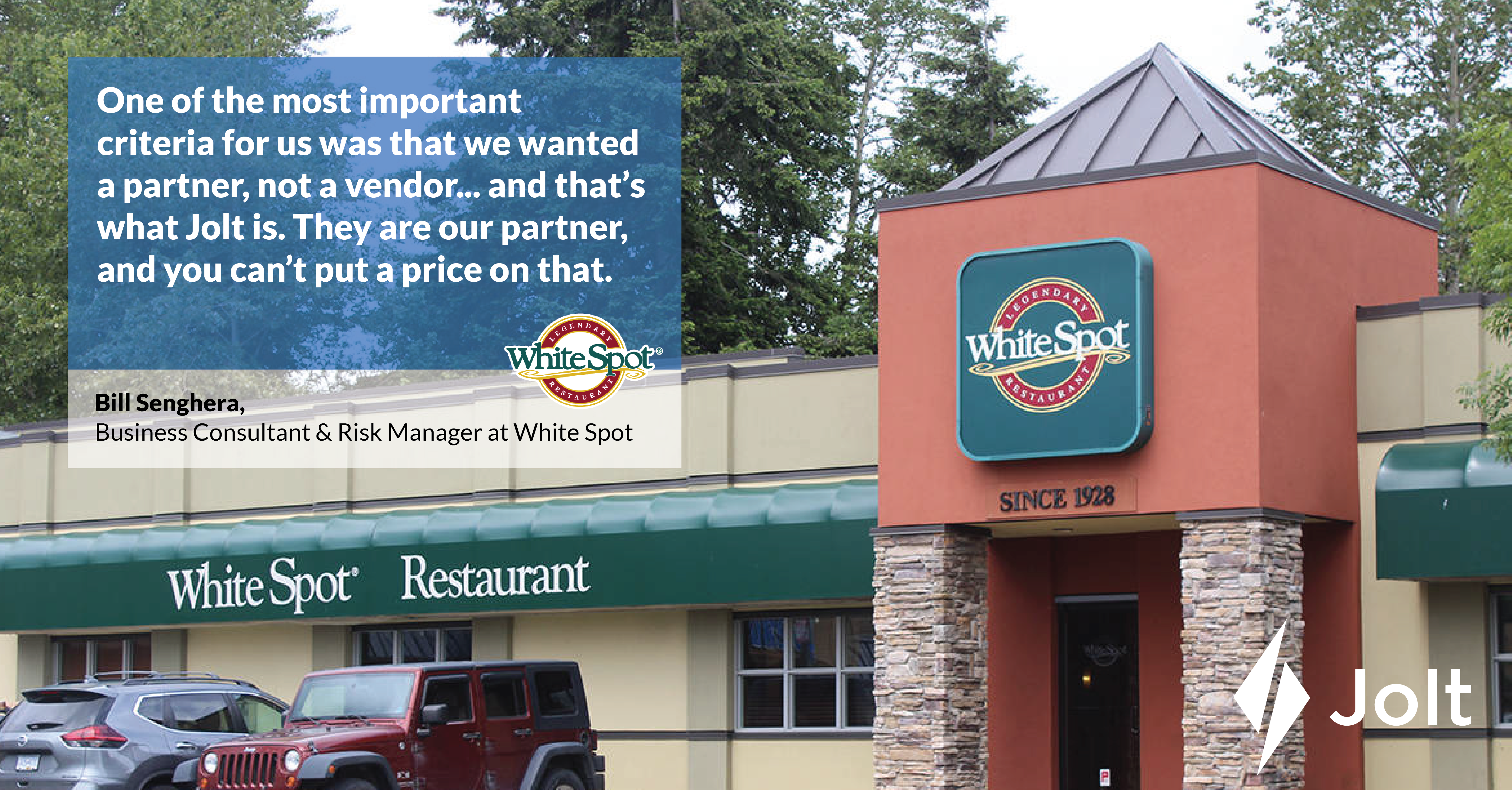 White Spot Hospitality Selects Jolt for Operation Management